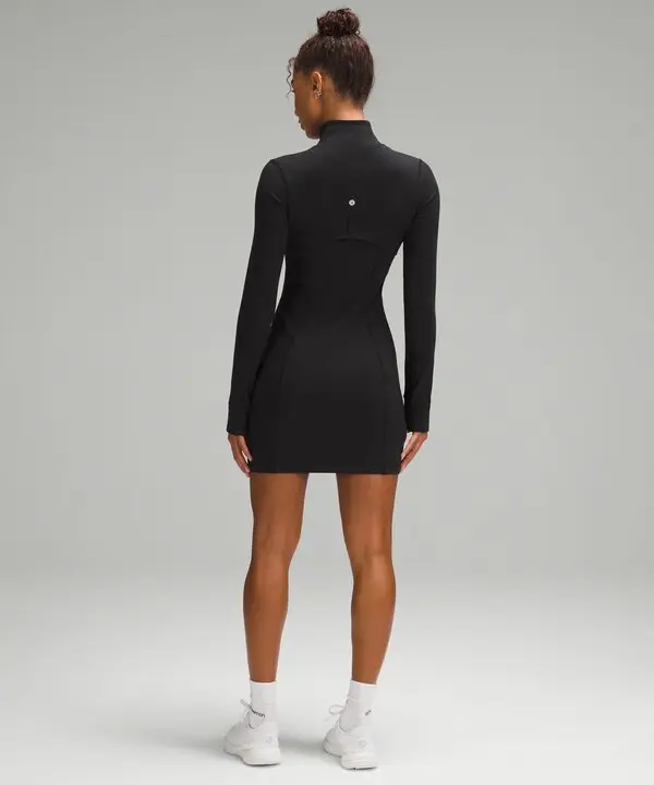 Lululemon Define Long-Sleeve Dress Luon - Black | Editorialist