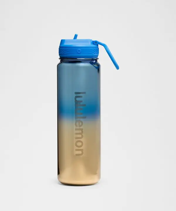 Lululemon Back To Life Sport Bottle 24oz - Sky Blue/champagne Gold