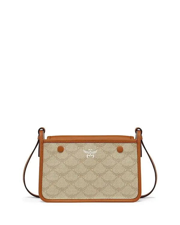Mcm Himmel Small Lauretos Crossbody Bag - Oatmeal