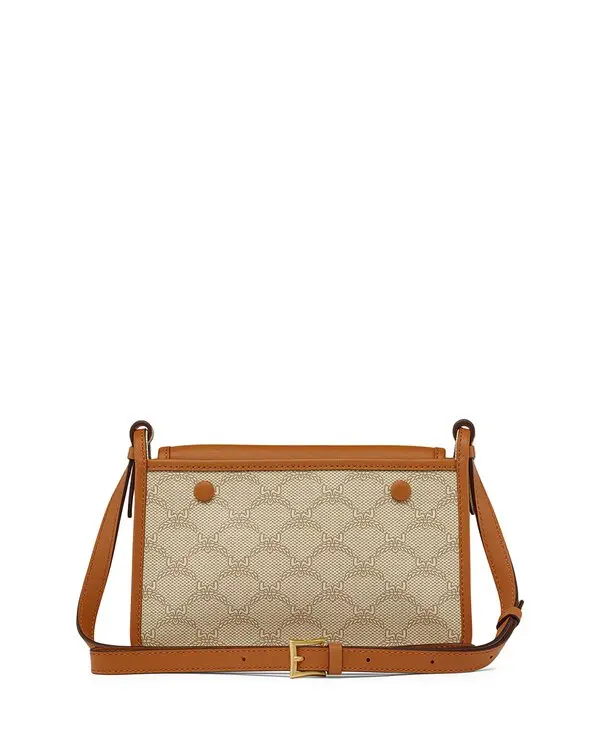Mcm Himmel Small Lauretos Crossbody Bag - Oatmeal