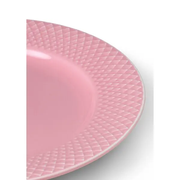 Rosendahl Lyngby Porcelain Rhombe Color Lunch Plate - Rose