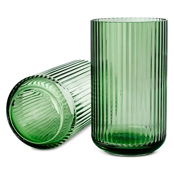 ROSENDAHL Lyngby Vase, Mouth Blown Glass - Green