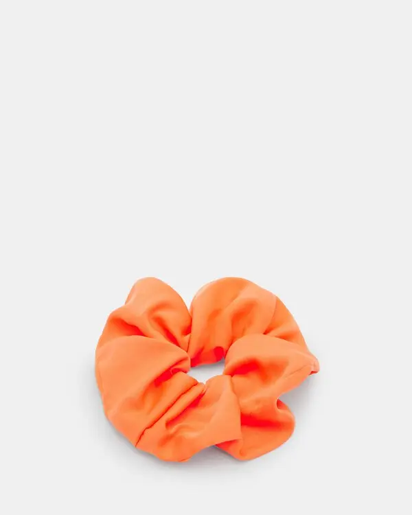 ALLSAINTS Zesty Oversized Printed Scrunchie - Orange