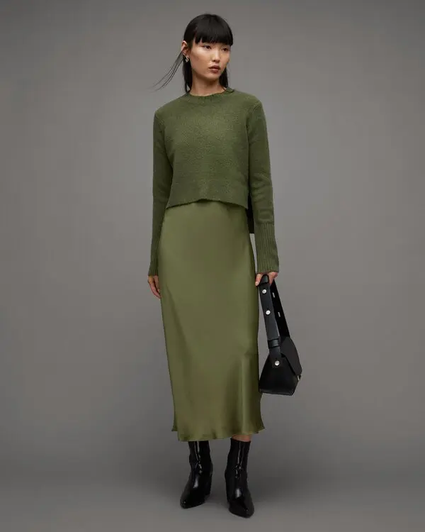 allsaints tarun dress military_green Buy AllSaints Green Katarina Dress from Next USA