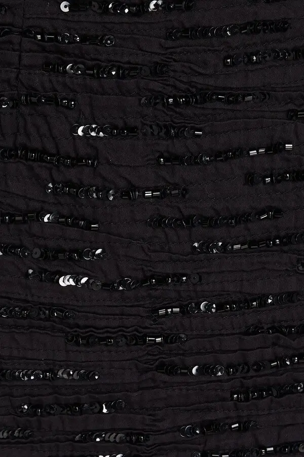 Aje Catara Pleated Sequined Mini Skirt