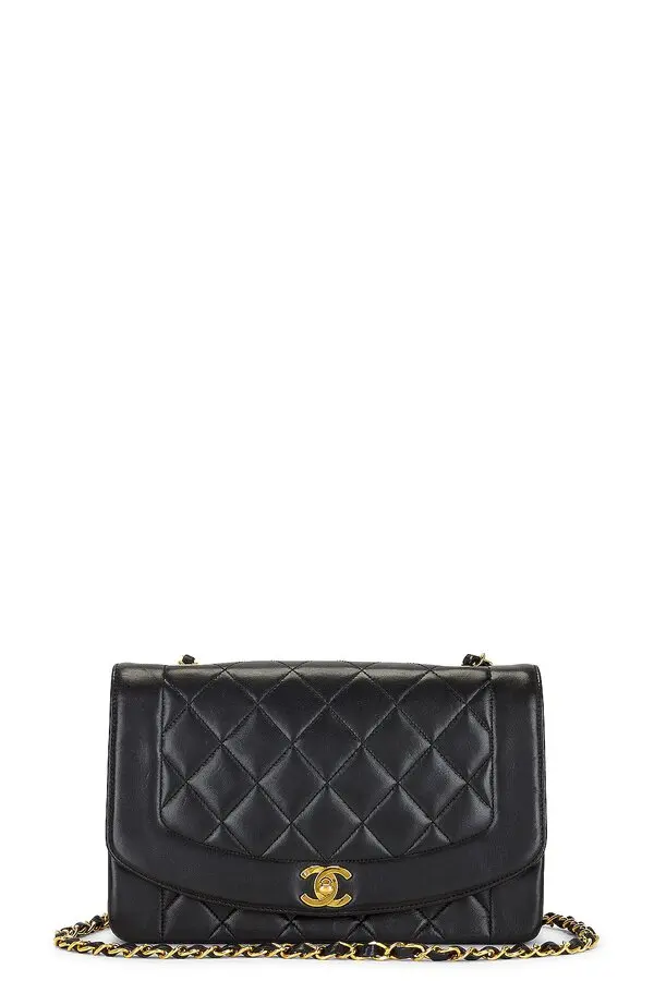 Chanel Lambskin Diana Flap Bag - Black