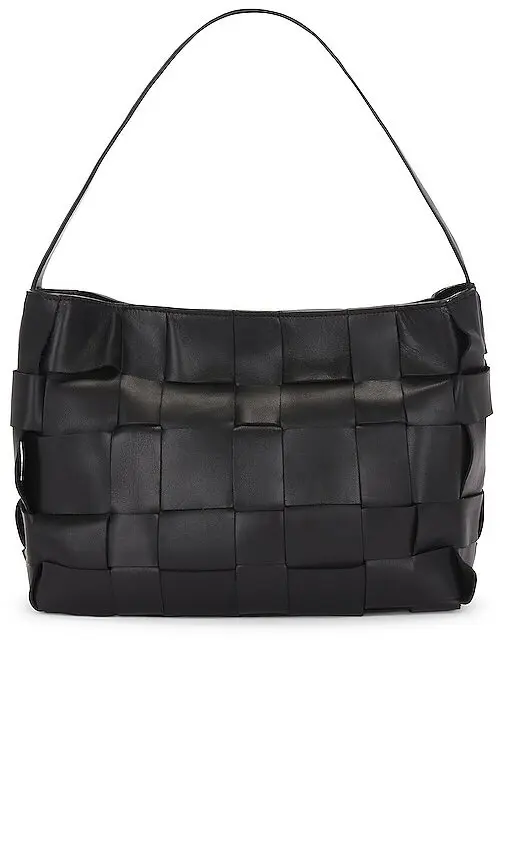 ST. AGNI Woven Mini Tote - Black