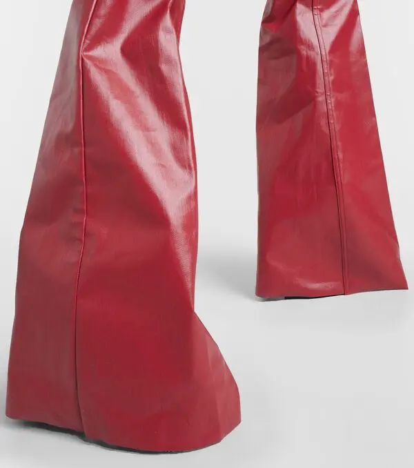 Rick Owens Bolan High-rise Coated Denim Jeans