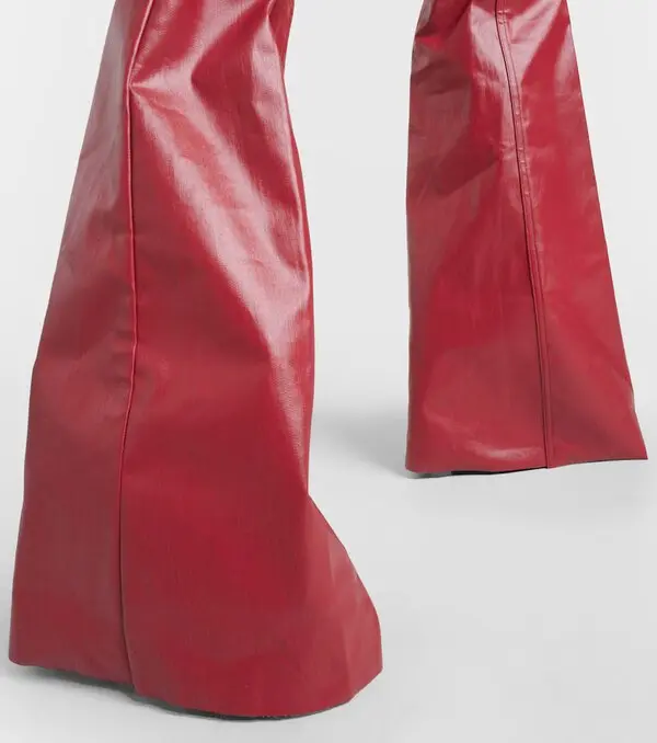 Rick Owens Bolan High-rise Coated Denim Jeans