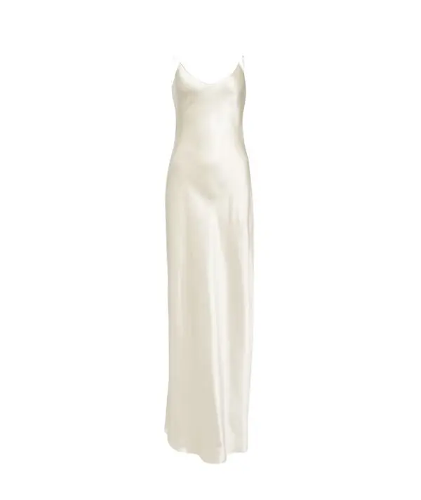 NILI LOTAN Cami Silk Satin Maxi Dress
