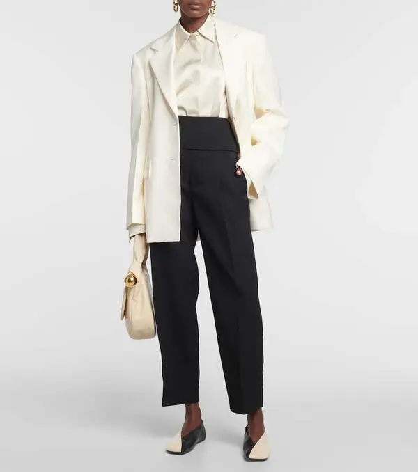 JIL SANDER Oversized Satin Shirt