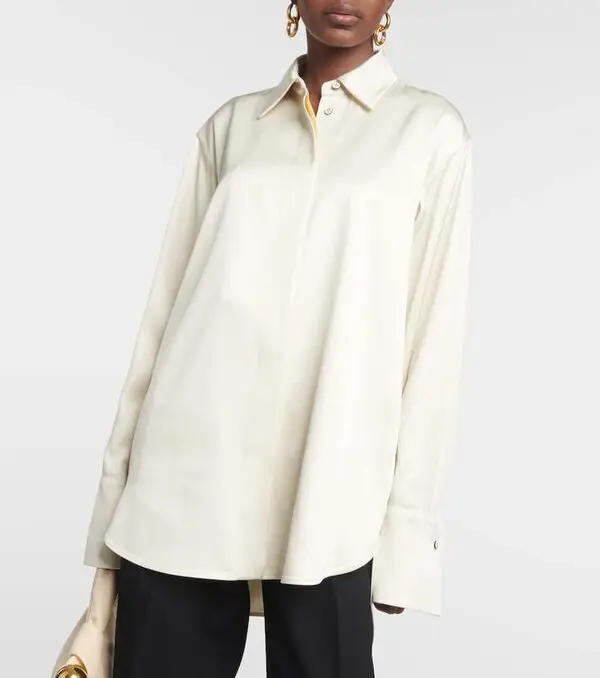 JIL SANDER Oversized Satin Shirt