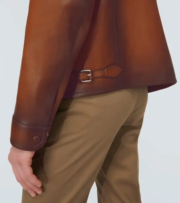 Berluti Patina 1 Jour Leather Blouson Jacket
