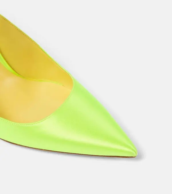 Rene Caovilla Cleo Crystal-embellished Pumps - Yellow