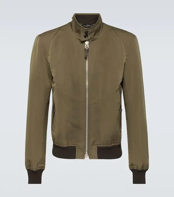TOM FORD Cotton And Silk Poplin Bomber Jacket