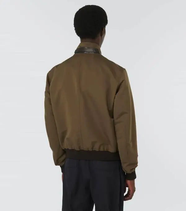 TOM FORD Cotton And Silk Poplin Bomber Jacket