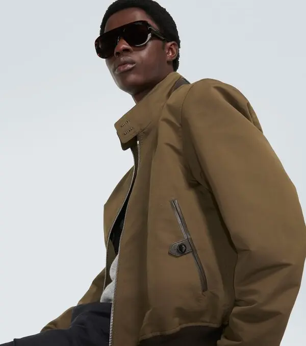 TOM FORD Cotton And Silk Poplin Bomber Jacket