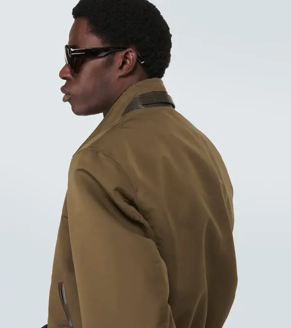 TOM FORD Cotton And Silk Poplin Bomber Jacket