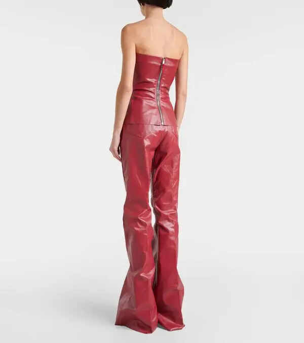 Rick Owens Coated Denim Corset Top