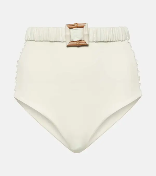 Johanna Ortiz High-rise Bikini Bottom - Beige