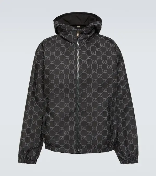 Gucci Gg Reversible Ripstop Jacket - Grey
