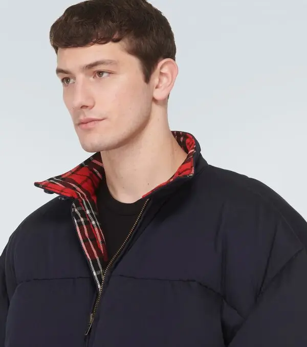 Balenciaga Cut-up Harrington Twill Down Jacket