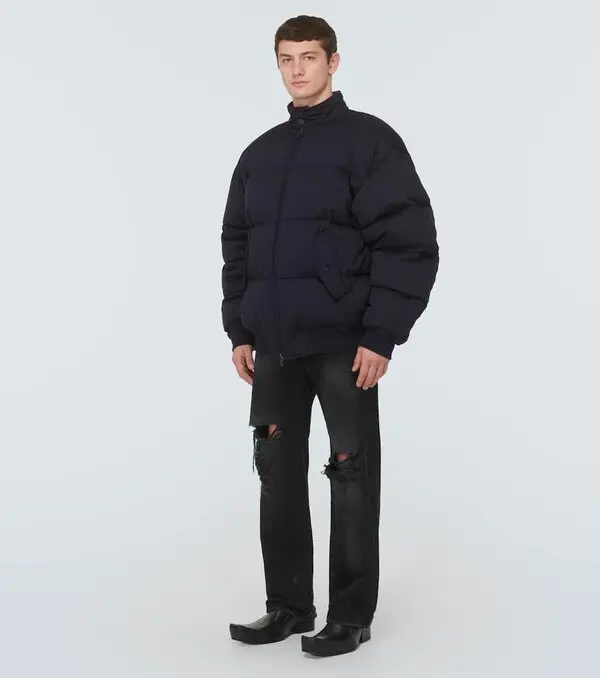 Balenciaga Cut-up Harrington Twill Down Jacket