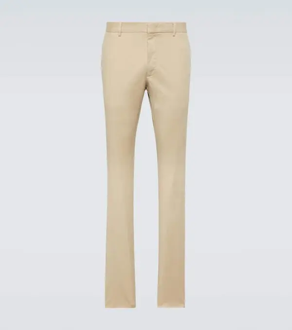 Zegna Cotton-blend Chinos - Beige