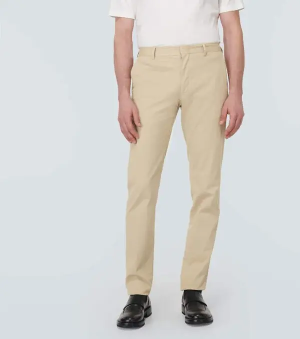 Zegna Cotton-blend Chinos - Beige