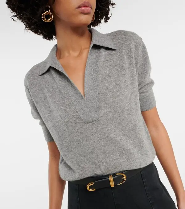 Khaite Shrunken Jo Polo Sweater