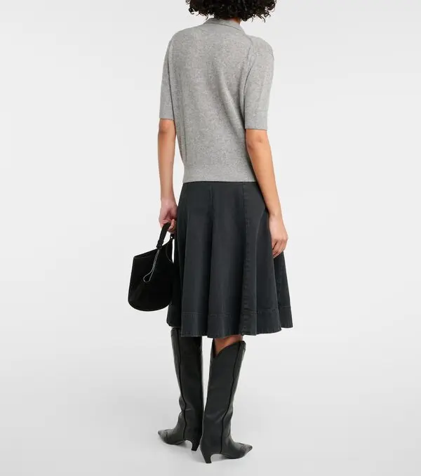 Khaite Shrunken Jo Polo Sweater