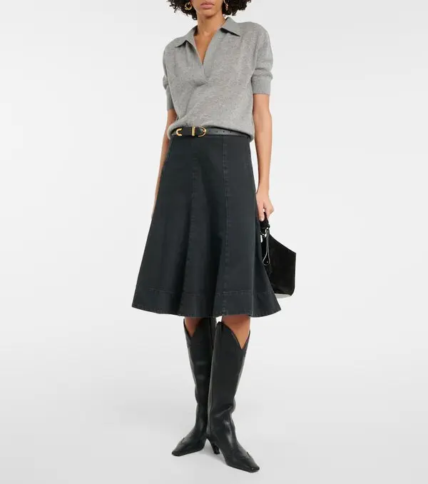 Khaite Shrunken Jo Polo Sweater