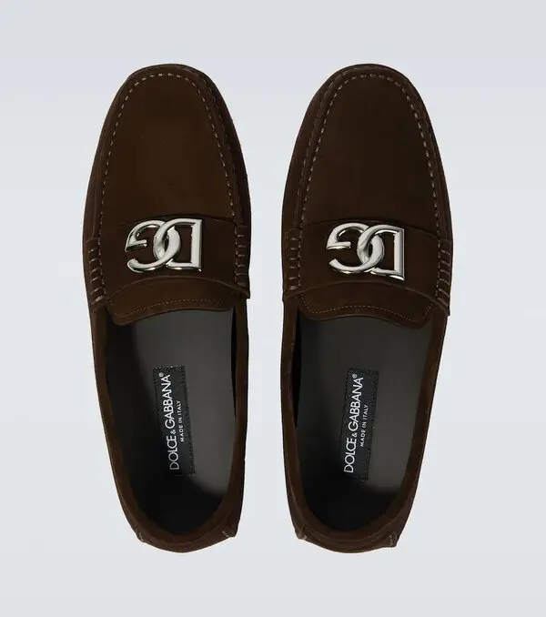 Dolce & Gabbana Suede Loafers - Brown