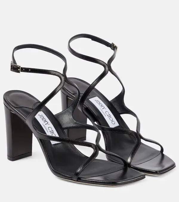JIMMY CHOO Azie 85 Leather Sandals