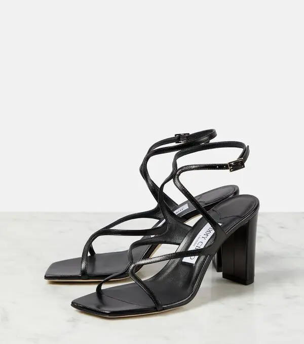JIMMY CHOO Azie 85 Leather Sandals