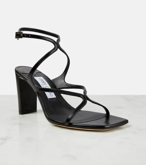 JIMMY CHOO Azie 85 Leather Sandals