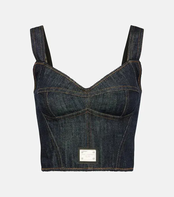 Dolce & Gabbana Denim Bustier