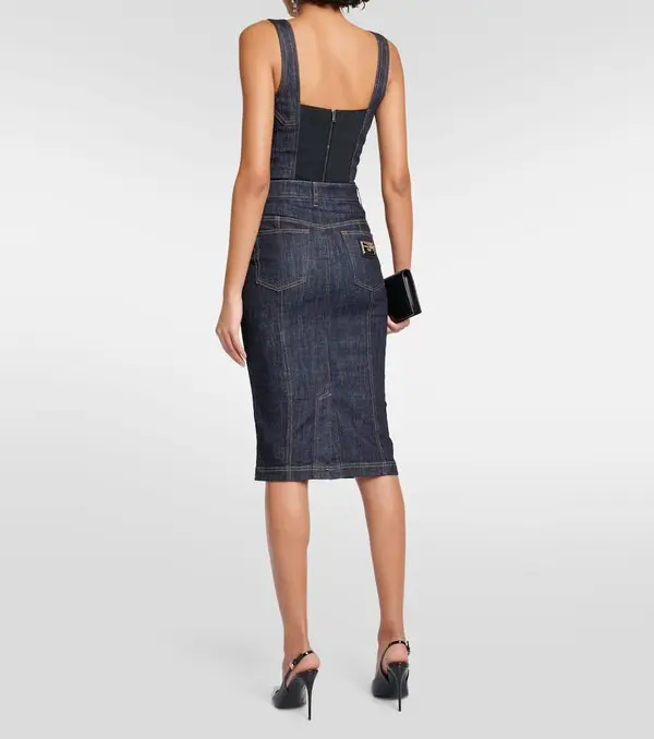 Dolce & Gabbana Denim Bustier