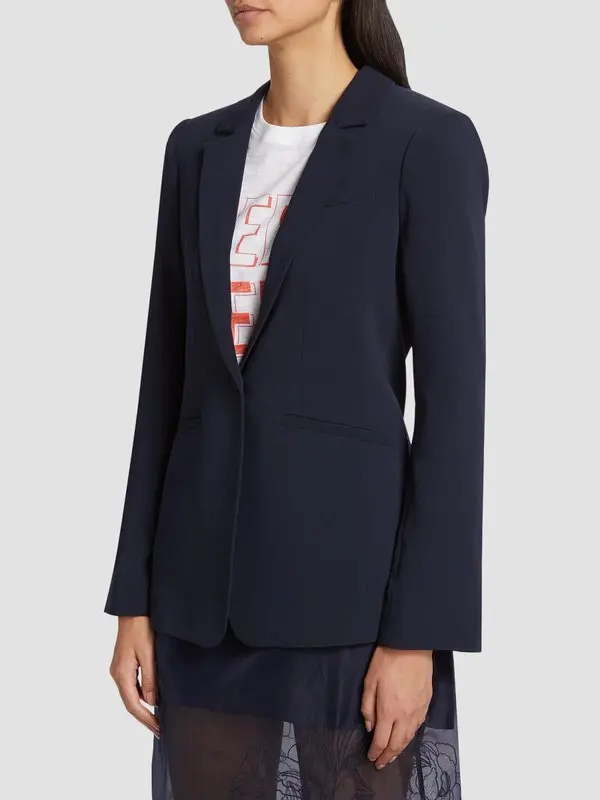 Cinq À Sept Karlie Crepe Blazer - Navy