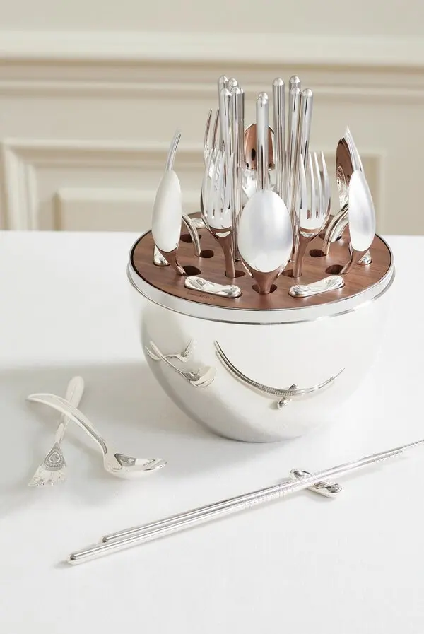 Christofle Mood Asia 24-piece -plated Cutlery Set