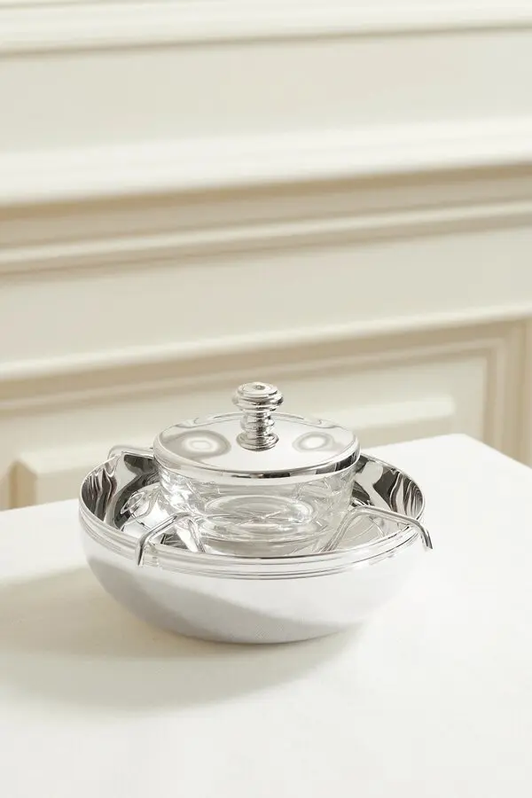 Christofle Albi -plated Caviar Serving Set - Silver