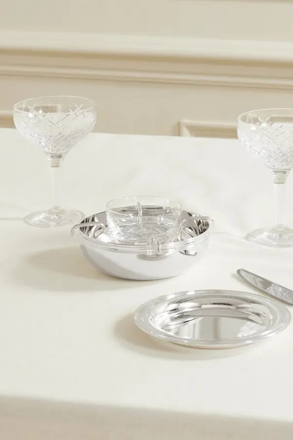 Christofle Albi -plated Caviar Serving Set