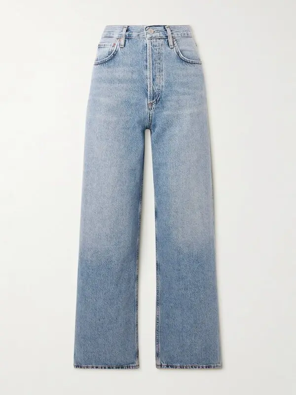 AGOLDE Ren High-rise Wide-leg Jeans - Blue