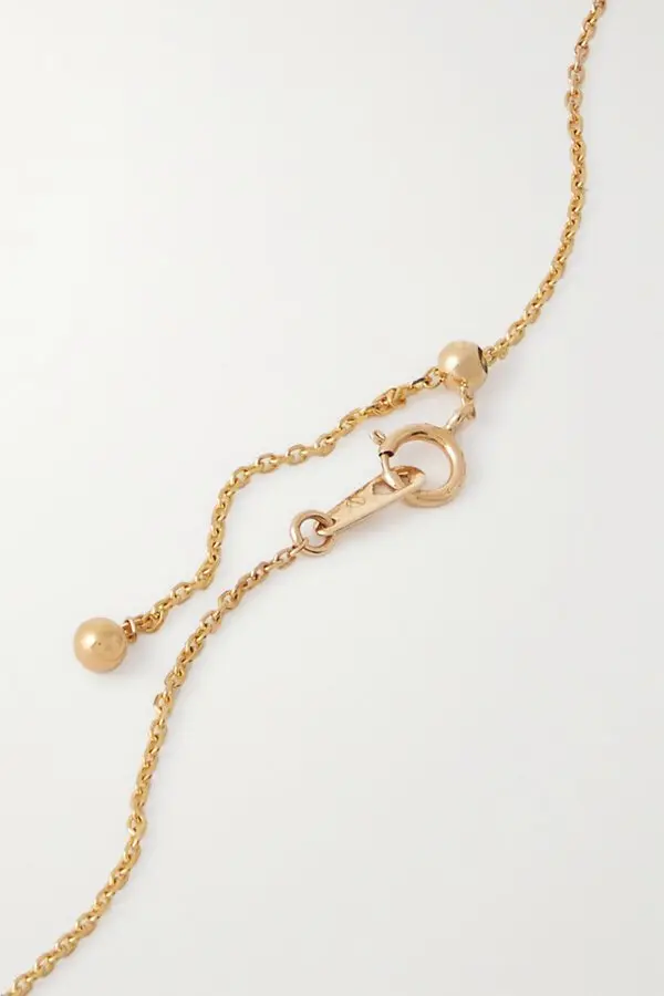 Anissa Kermiche Brontë Doré 14-Karat Diamond Necklace In Gold 40