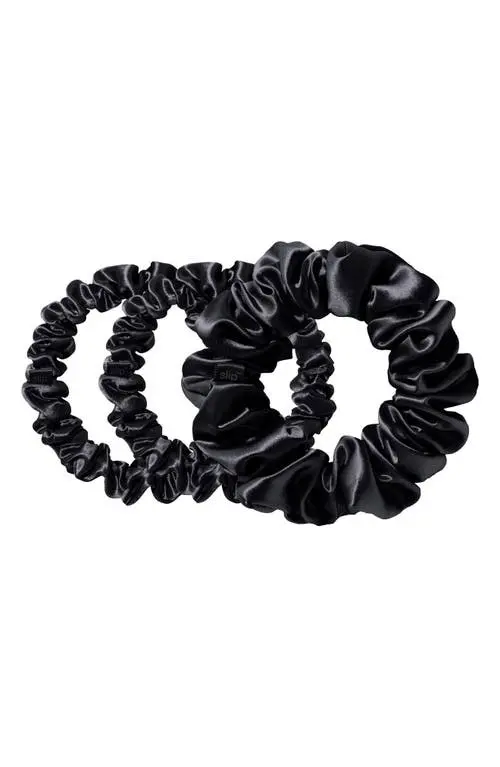 Slip 3-pack Silk Scrunchie Set - Black