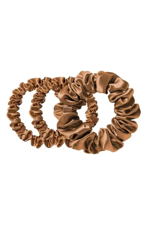 Slip 3-pack Silk Scrunchie Set - Copper