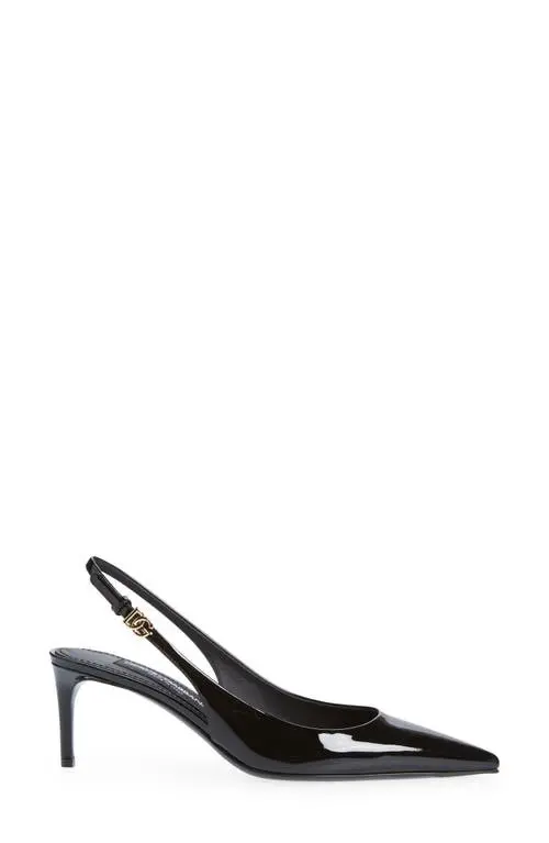 Dolce & Gabbana Lollo Patent Slingback Pumps