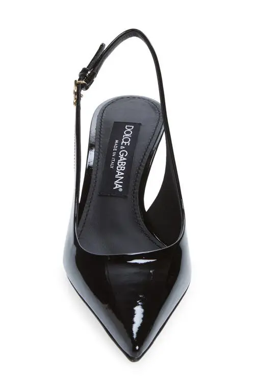 Dolce & Gabbana Lollo Patent Slingback Pumps