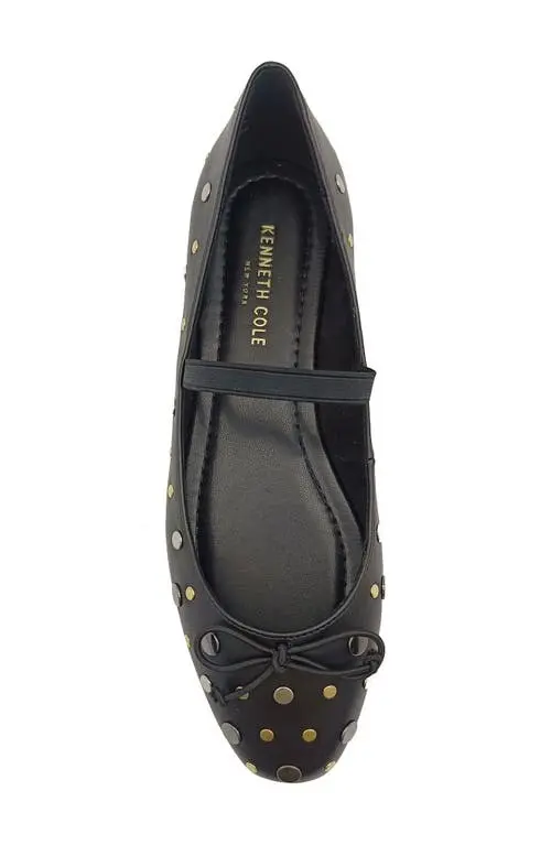 KENNETH COLE Myra Studded Mary Jane Flat - Black