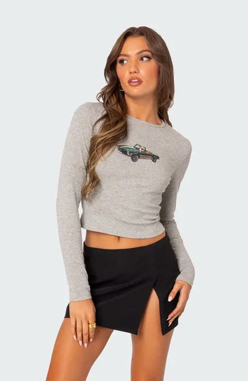 EDIKTED Sweet Ride Crop Top